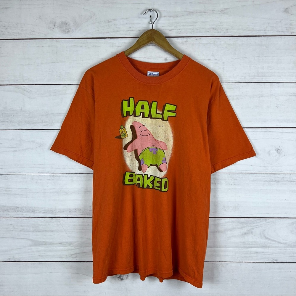 Vintage 2002 Patrick Spongebob Half Baked T-Shirt Lar… - Gem